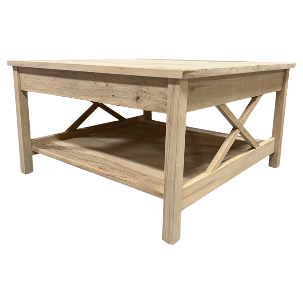 MB X-Side Square Coffee Table - Mennonite Furniture & Gifts Inc.
